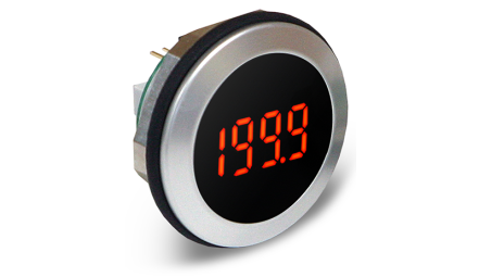 EM32-1B-LED | Round Hole Fitting LED Voltmeter | Lascar